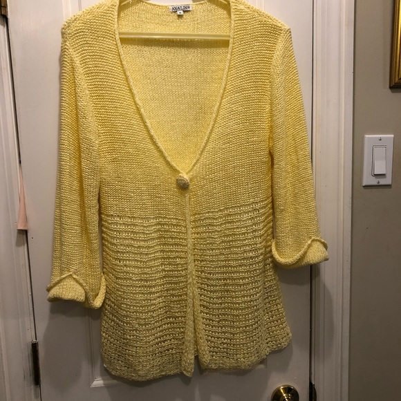 Avalin | Sweaters | Avalin Butter Yellow Cardigan Sweater | Poshmark